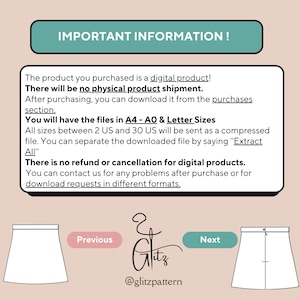 Mini Skirt Sewing Pattern A Line Mini Skirt Easy Pattern PDF Digital ...