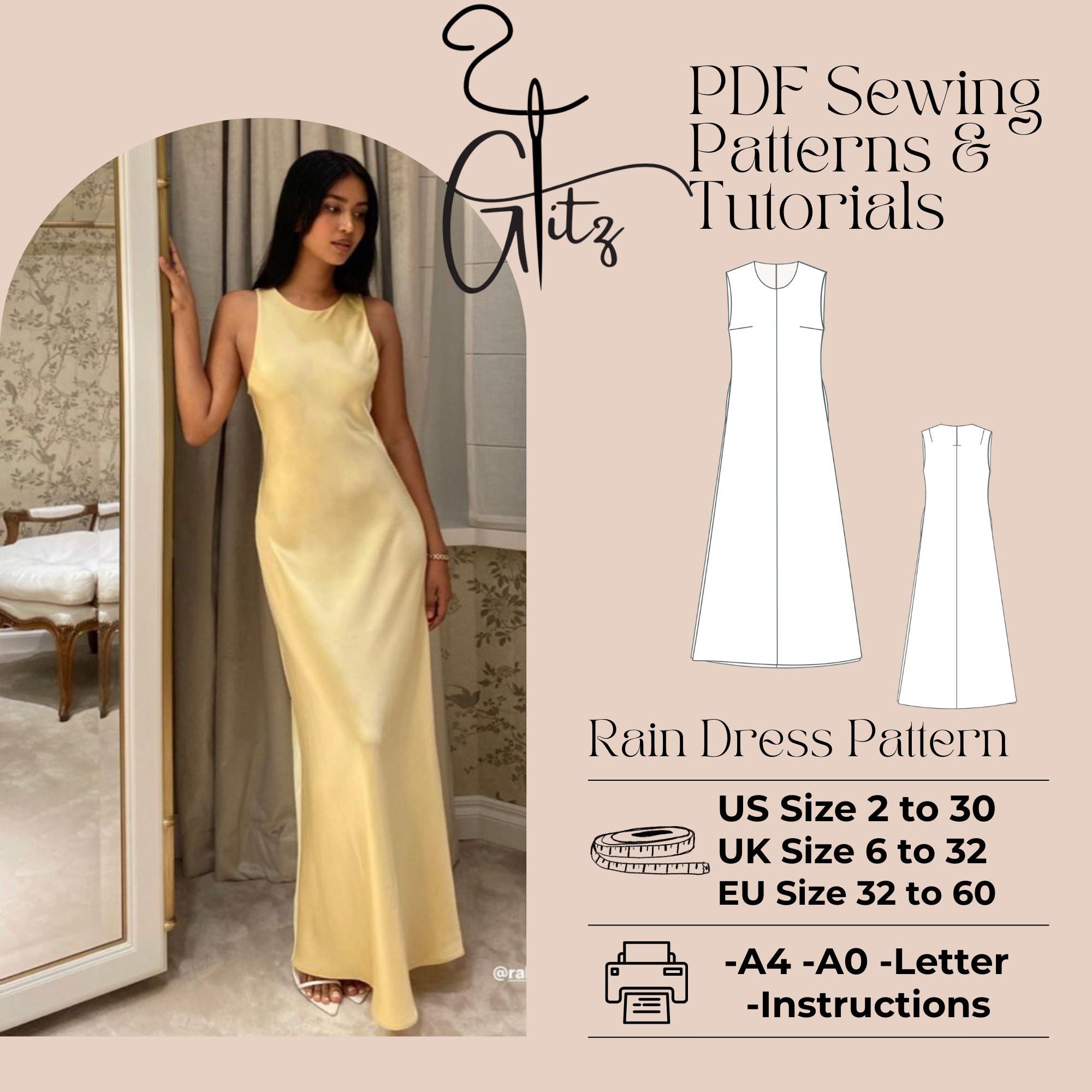 Simple Long Dress Patterns