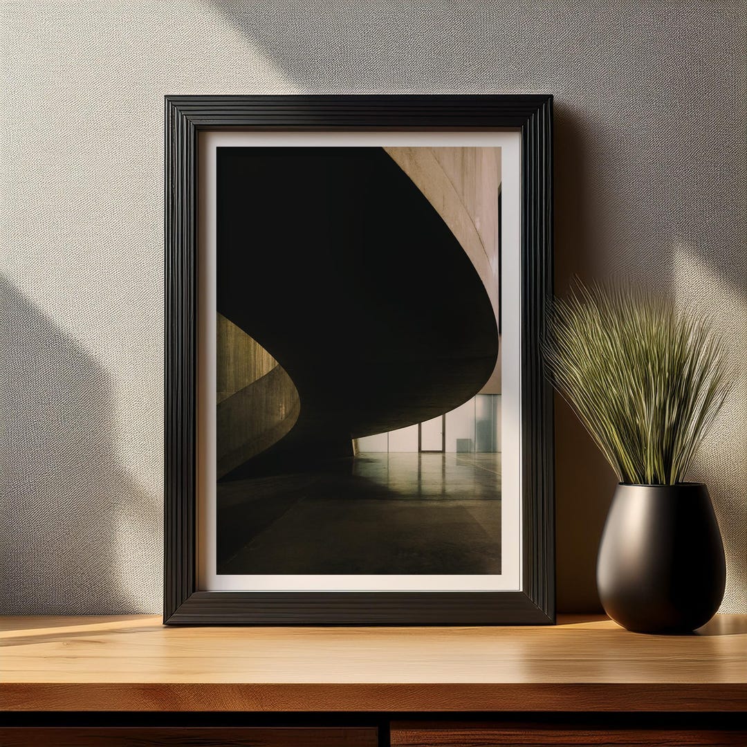 Concrete Curve - Colour Fine Art Photography Print. Architectural ...