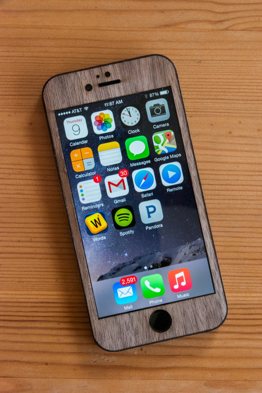 Walnut iPhone 6 / 6S Wrap - Real Wood iPhone 6S Case - Classic Style - Etsy