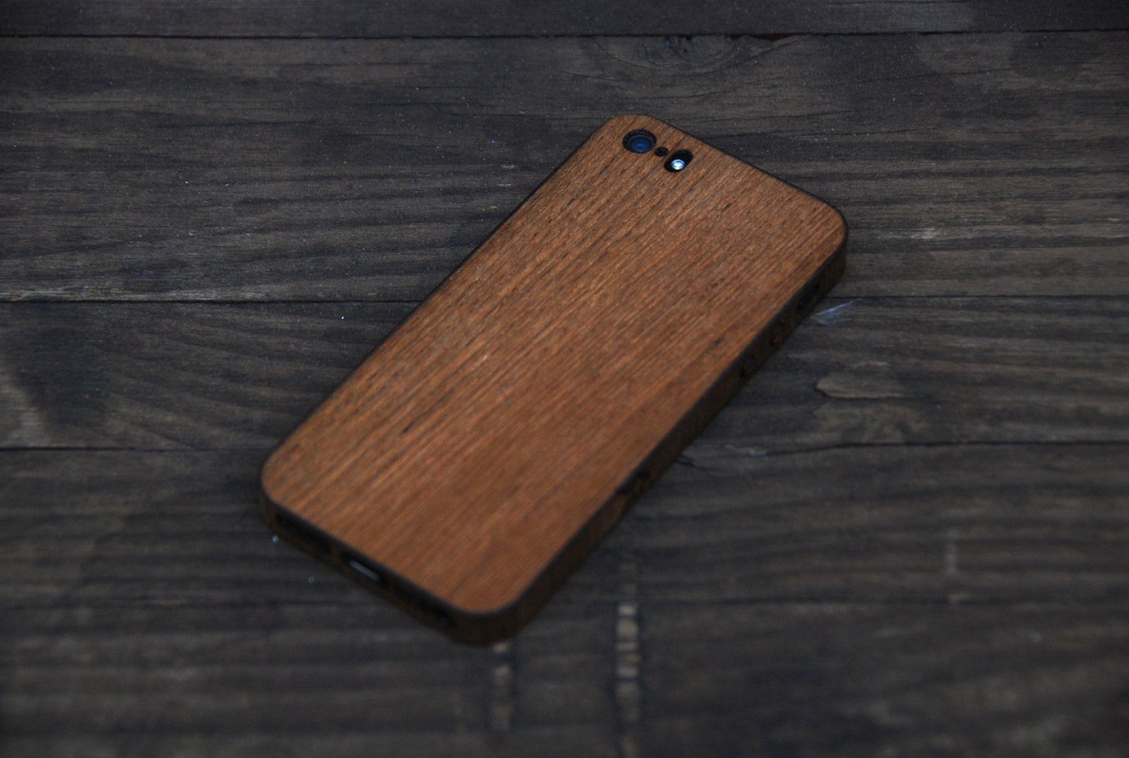 Teak iPhone SE Wrap - Wood iPhone Case for iPhone 4, iPhone 4S, iPhone ...