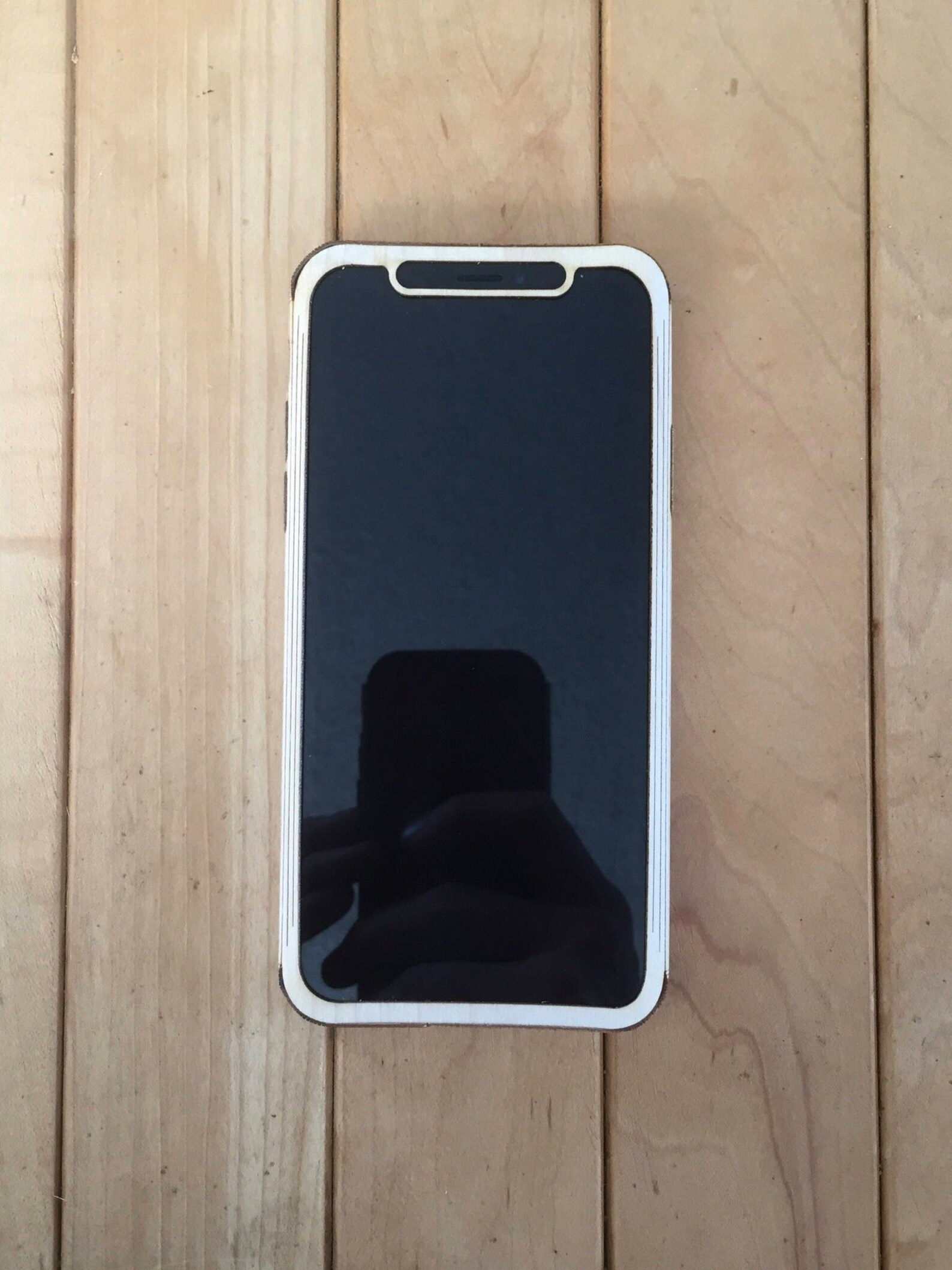 Iphone X Wood Wrap in Maple Laser-cut Iphone Real Wood Wrap - Etsy