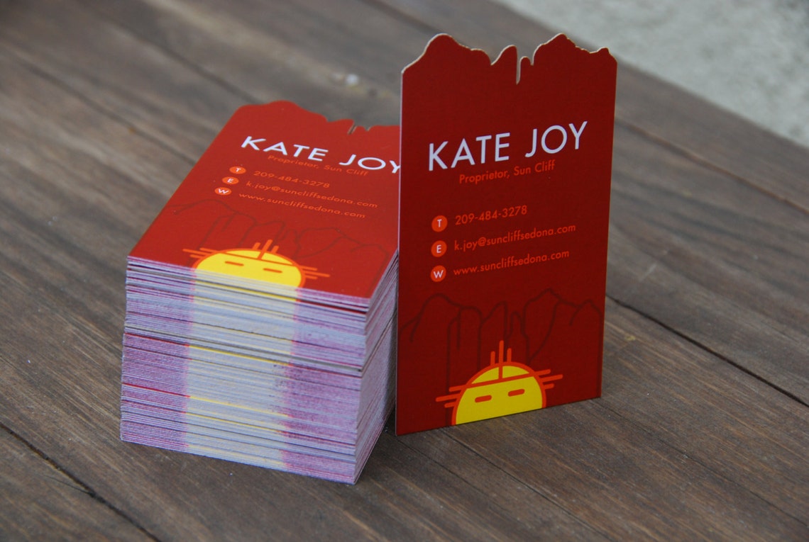 Laser-cut 16pt Card Stock Business Cards Offset Printed - Etsy