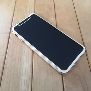 IPhone X Wood Wrap in Maple - Laser-cut iPhone Real Wood Wrap / Case ...