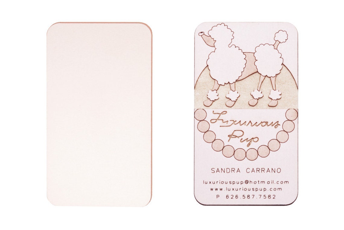 Museum Board Business Cards Laser-cut With Your Graphics & - Etsy