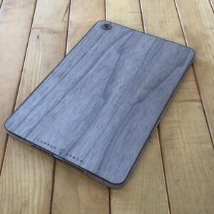 Wooden iPad Mini Case -- Wrap You iPad in Real Walnut -- Adhesive Wrap ...