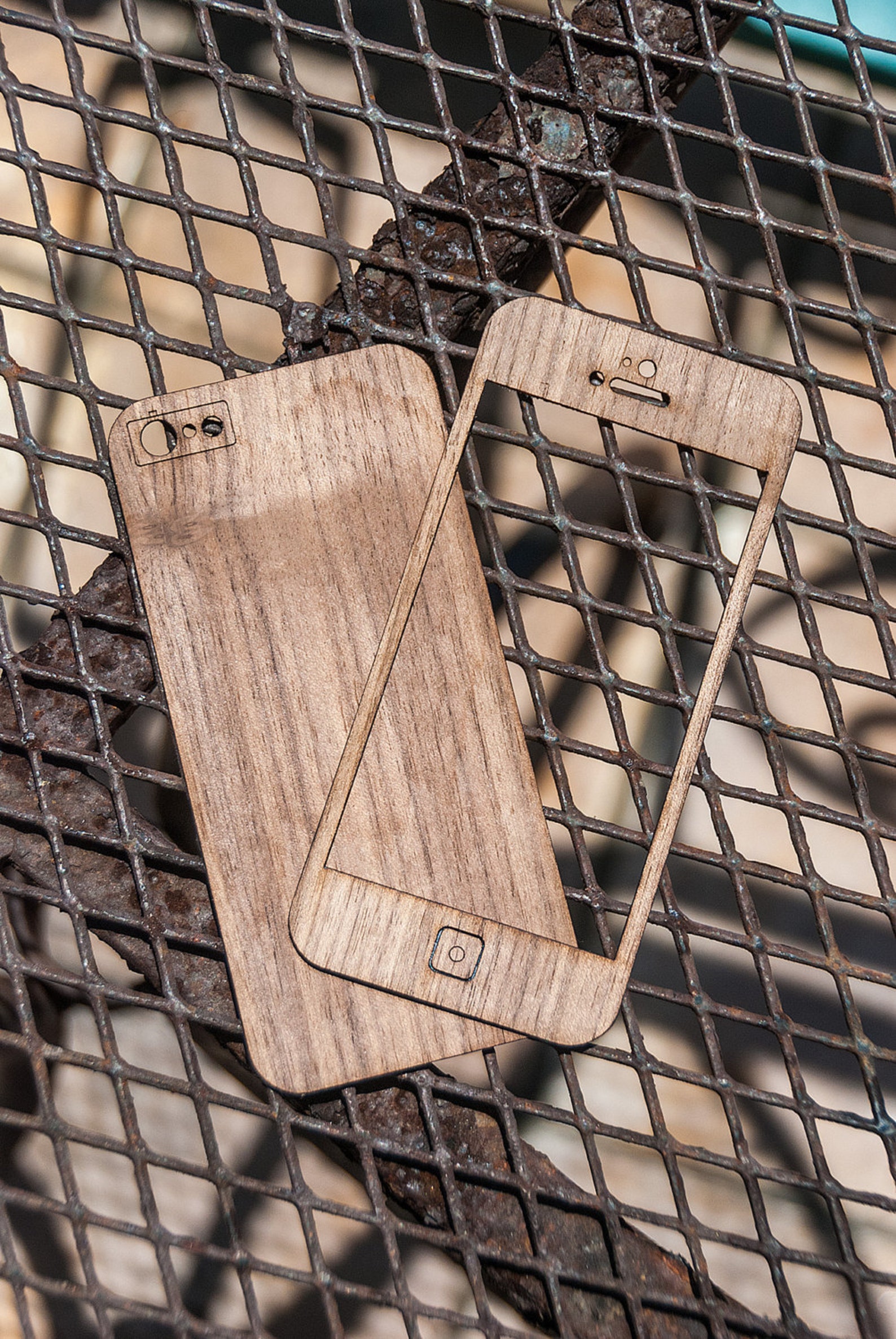 Wood iPhone Skin Front & Back Laser-Cut Panels Only In | Etsy
