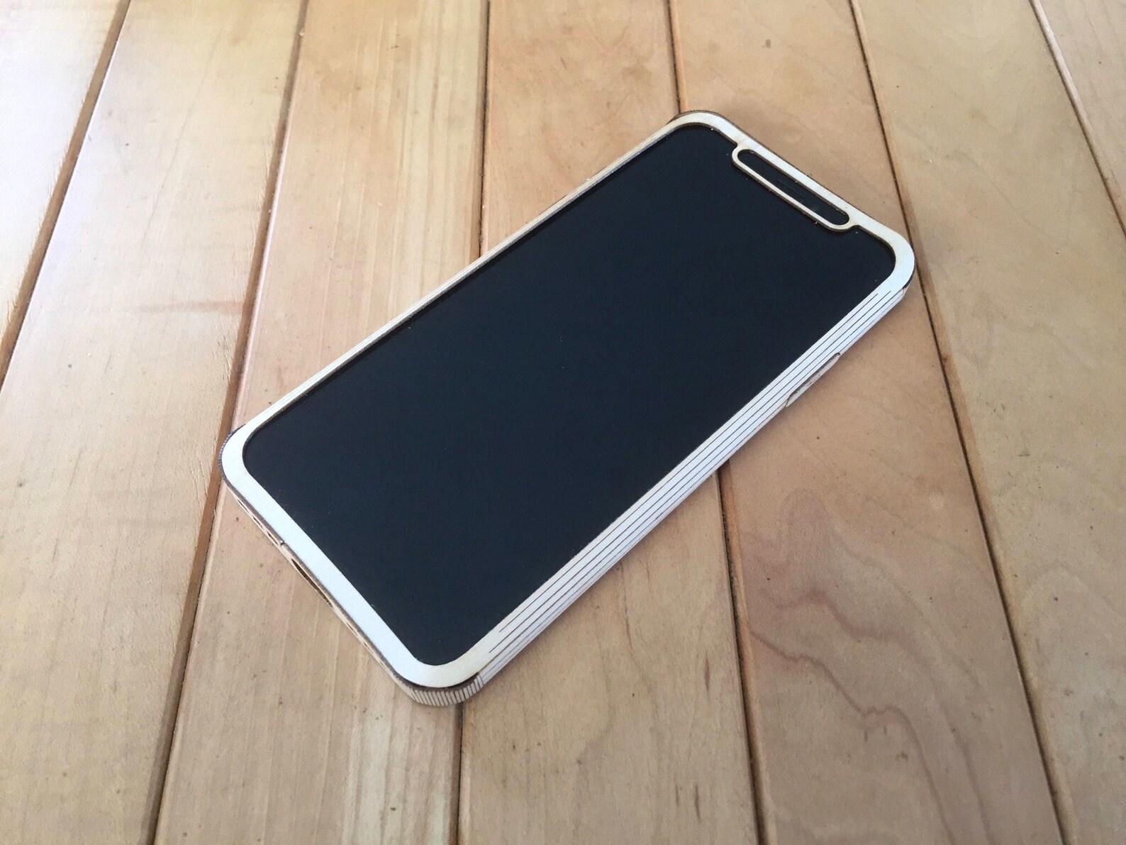 Iphone X Wood Wrap in Maple Laser-cut Iphone Real Wood Wrap - Etsy