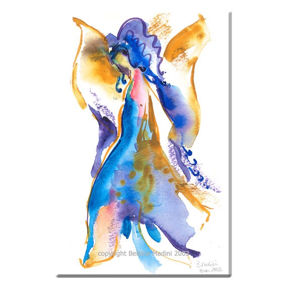 Angel of Joy Angel Fine Art Print of Bettina Madini Original - Etsy