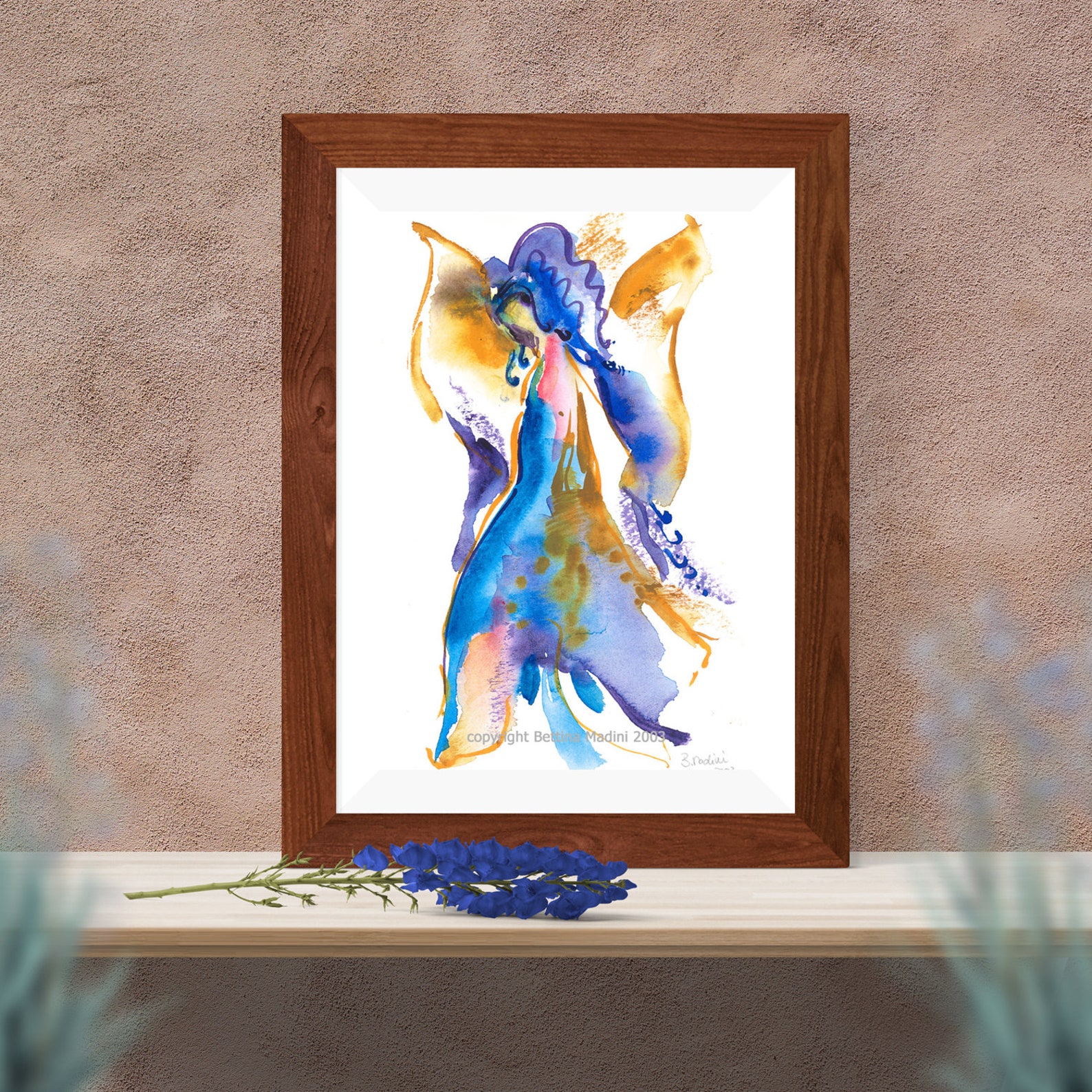 Angel of Joy Angel Fine Art Print of Bettina Madini Original - Etsy