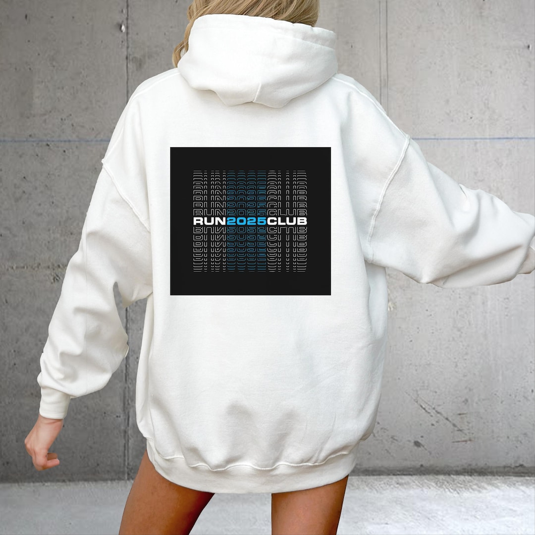 Run 2025 Club Blue, Run Club Sweatshirt, Running Sweatshirt, Jogging ...