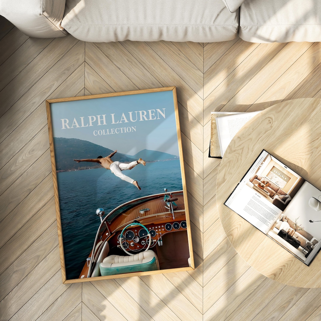 Ralph Lauren Poster, Fashion Magazine Print, Vintage Fashion Magazine ...