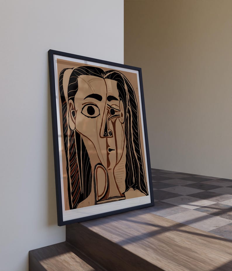 Picasso "jacqueline Au Bandeau De Face" Poster, Vintage Art Print - Etsy