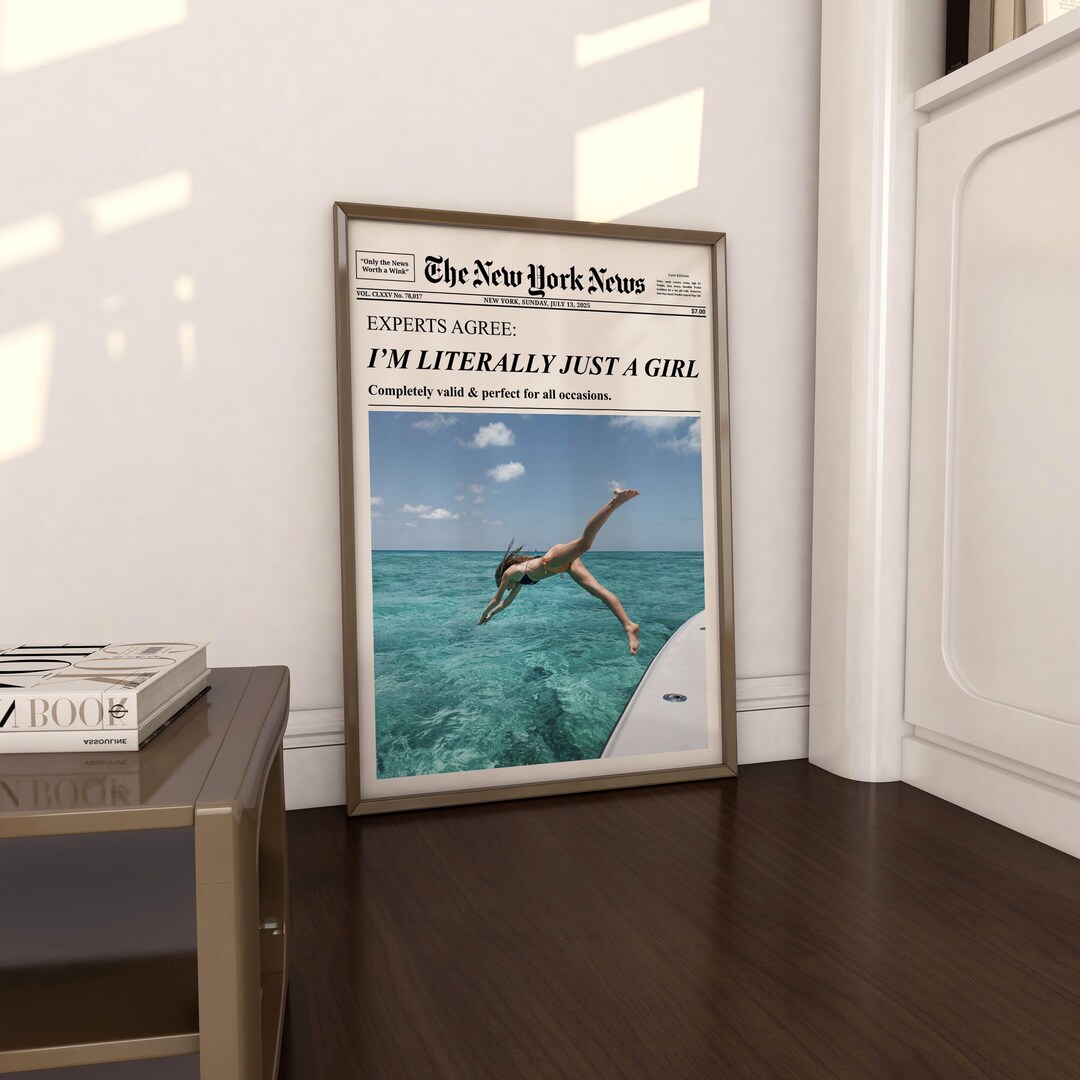 Trendy Newspaper Print: Be Your Own Daddy, New York News Print ...