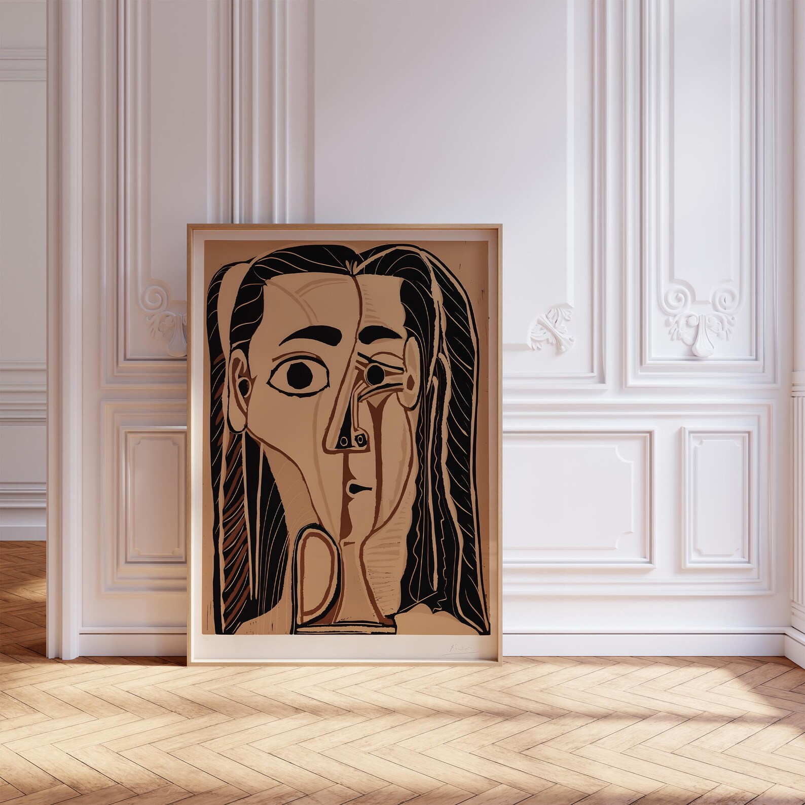 Picasso "jacqueline Au Bandeau De Face" Poster, Vintage Art Print - Etsy