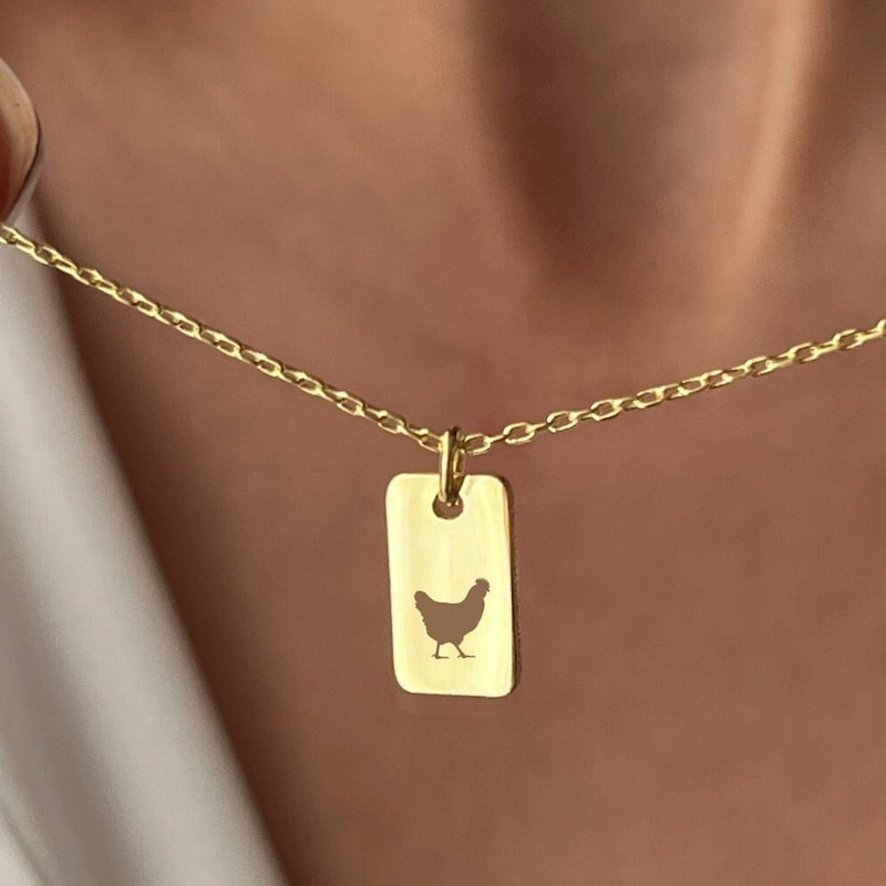 Chicken Necklace - Etsy