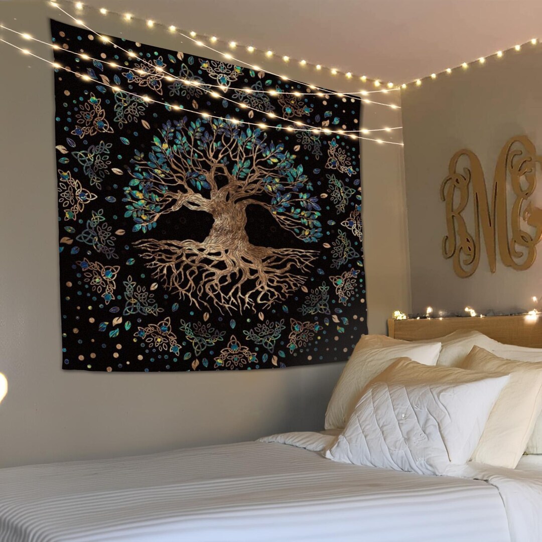 Life Tree Tapestry, Minimalist Tapestry, Nature Tapestry, Forest ...