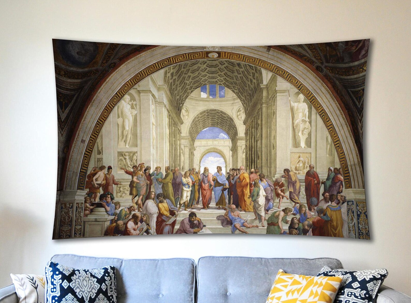 The School of Athens Tapestry, Art History Tapestry, Living Room ...