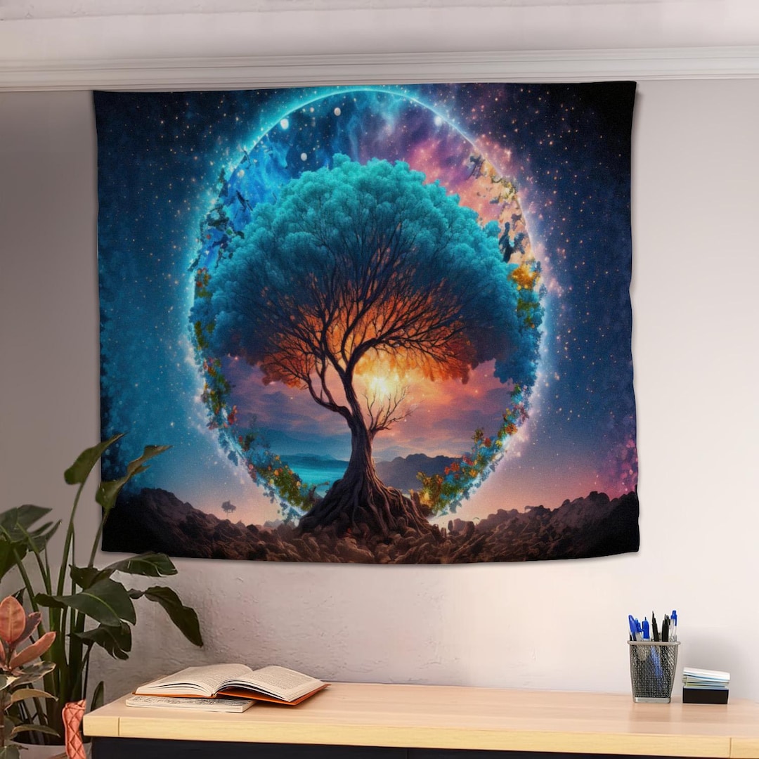 Life Tree Tapestry, Tree of Life Wall Hanging, Tapestry Wallhanging ...