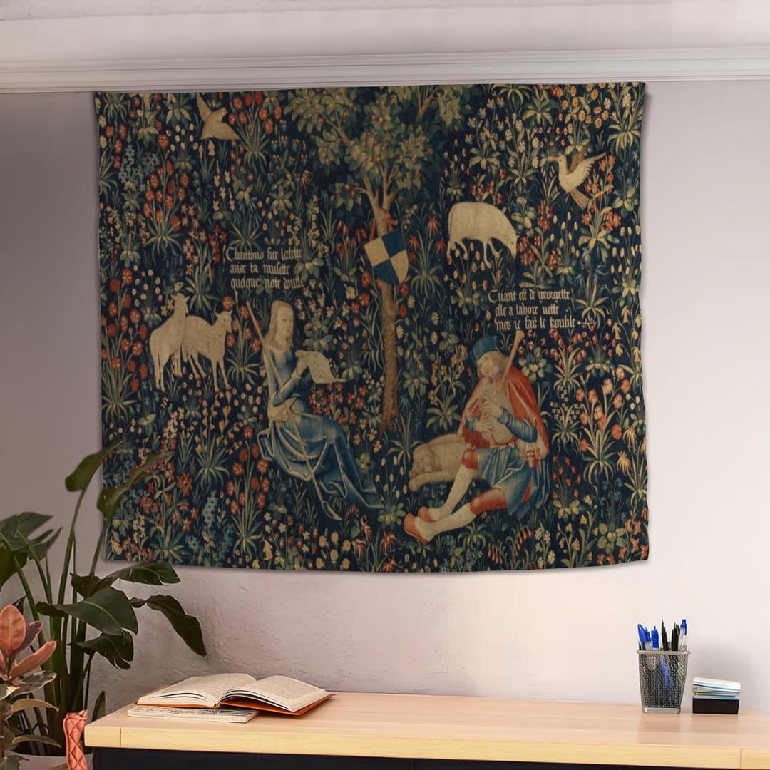 Medieval Tapestry Wall Hanging, Maximalist Room Art, Tapestry Wall Art ...