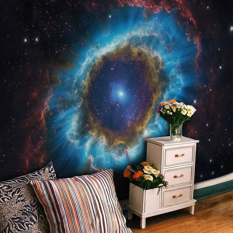 Cosmic Wall Art, Universe Wall Tapestry, Cosmic Decor, Space ...