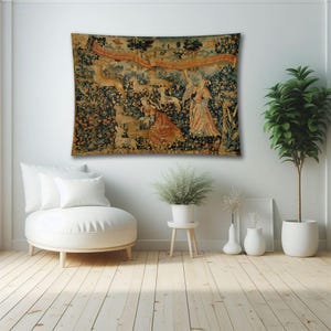 Medieval Tapestry Wall Art, Vintage Tapestry Wall Hanging, Maximalist ...
