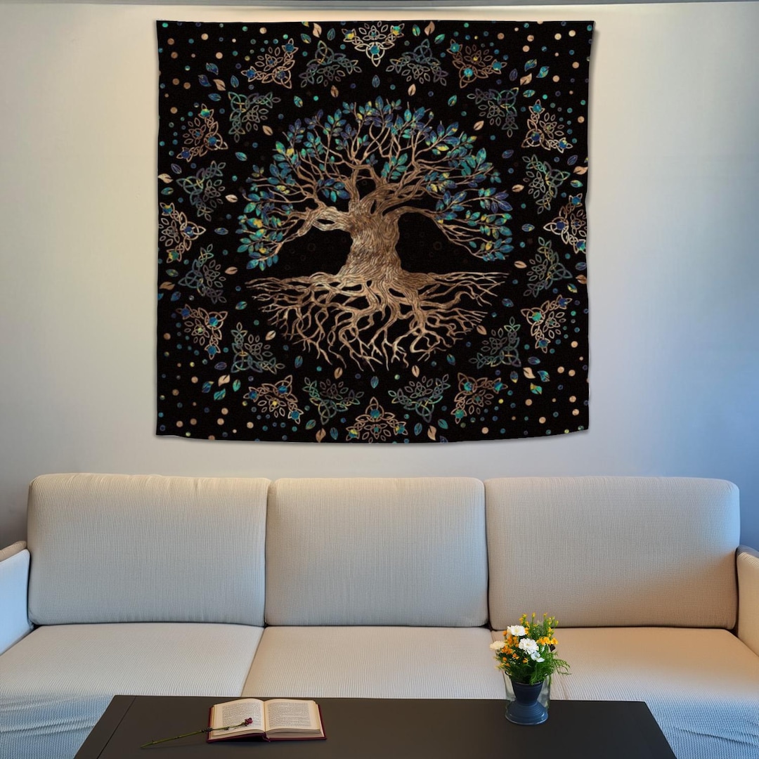 Yggdrasil Tree Decor, Tree of Life Tapestry, Norse Mythology Gift ...