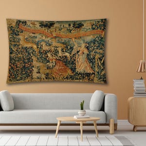 Medieval Tapestry Wall Art, Vintage Tapestry Wall Hanging, Maximalist ...