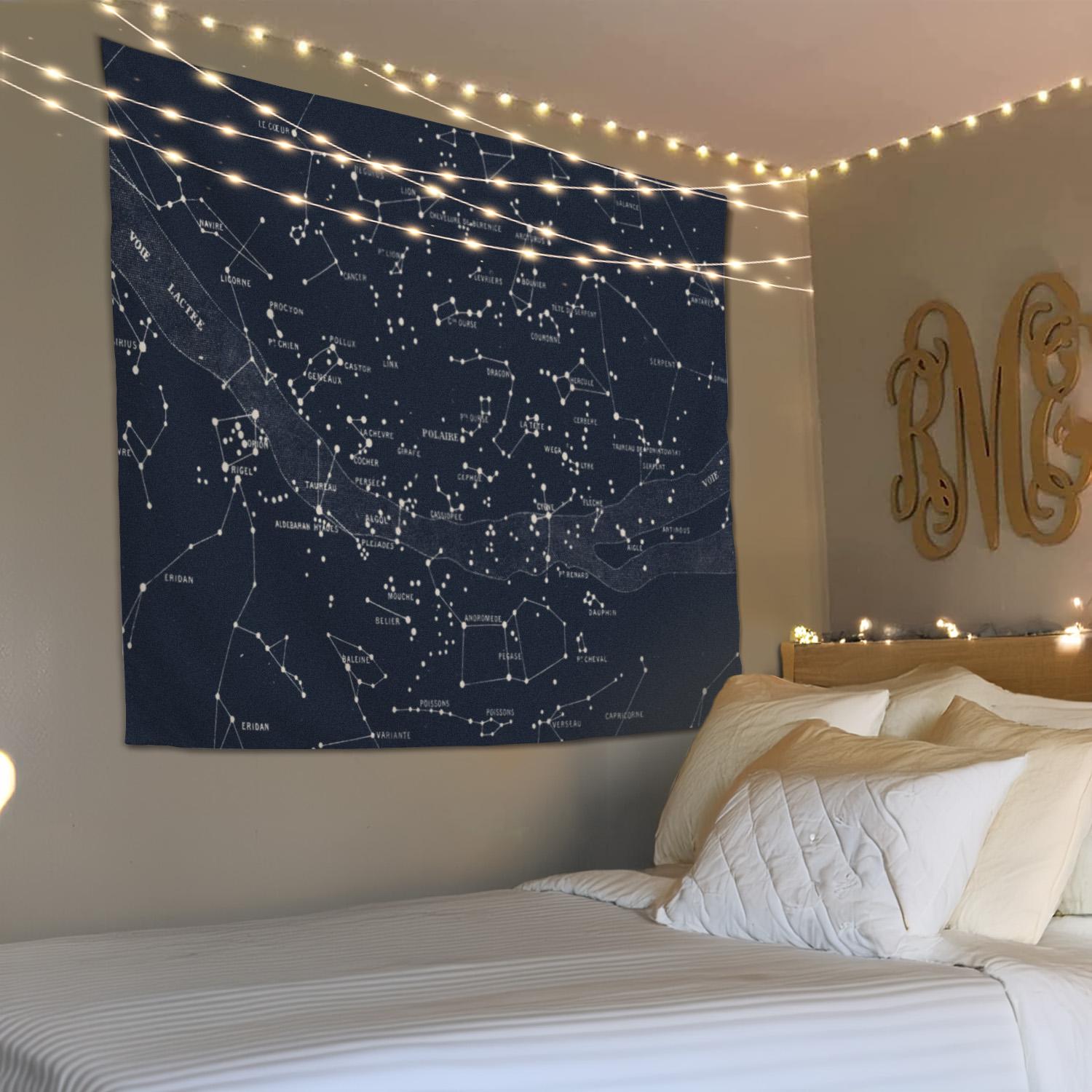 Star Map Tapestry, Astronomer Gifts, Star Map Wall Decor, Constellation ...