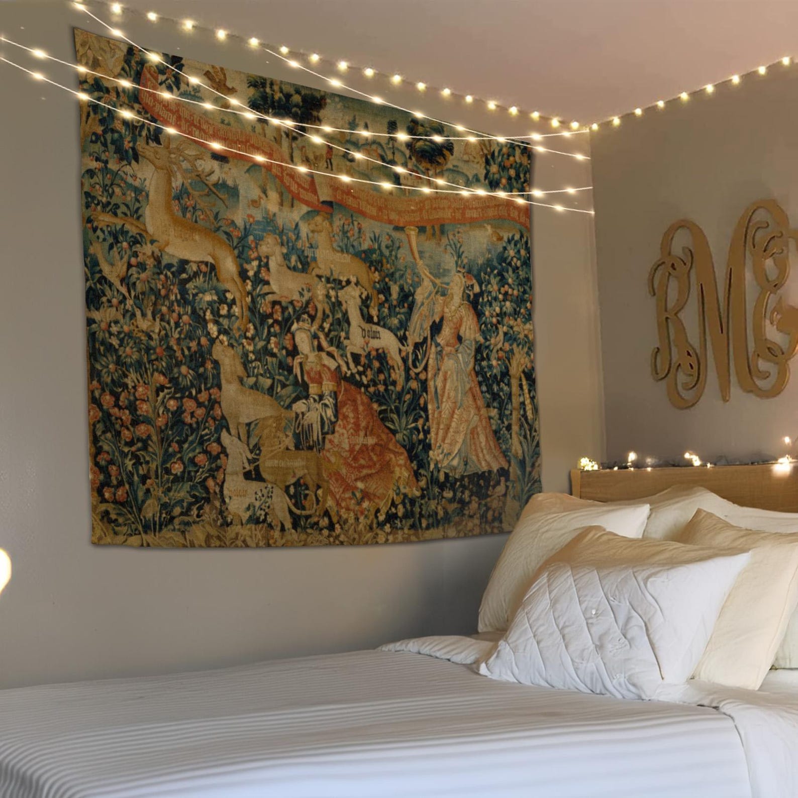 Medieval Tapestry Wall Art, Vintage Tapestry Wall Hanging, Maximalist ...