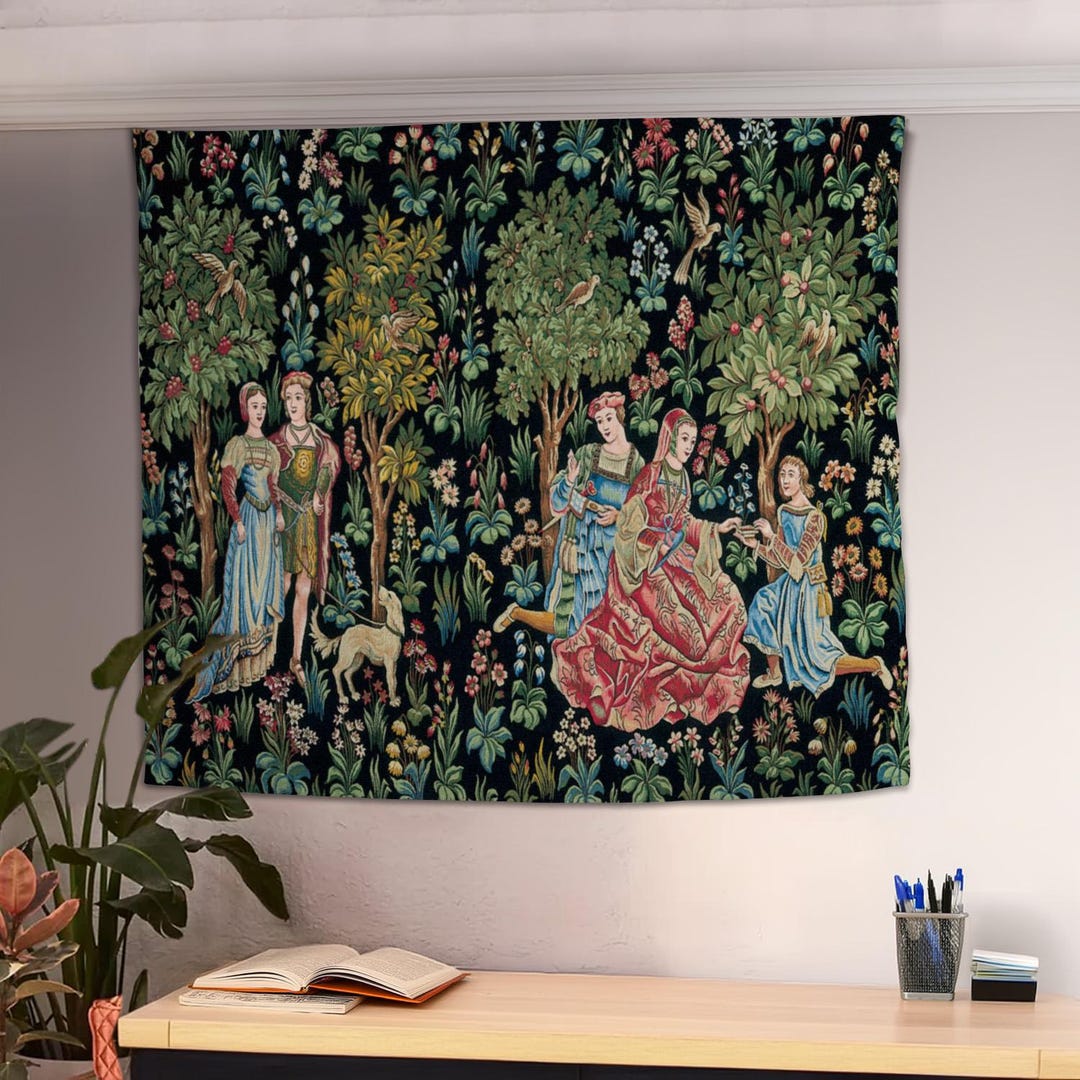 Medieval Wall Art, Classical Tapestry, Large Wall Tapestry, Medieval ...