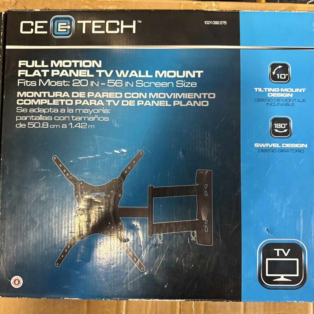 CE Tech Full Motion Flat Panel TV Wall Mount Model NO: 524 226 - Etsy