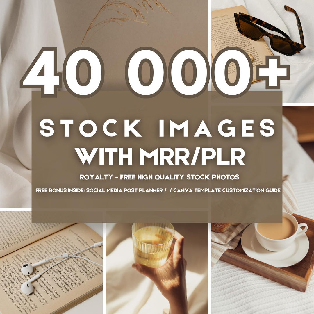 40,000 Stock Photos With MRR Royalty-free High-quality Images Master Resell Rights/plr Included ...