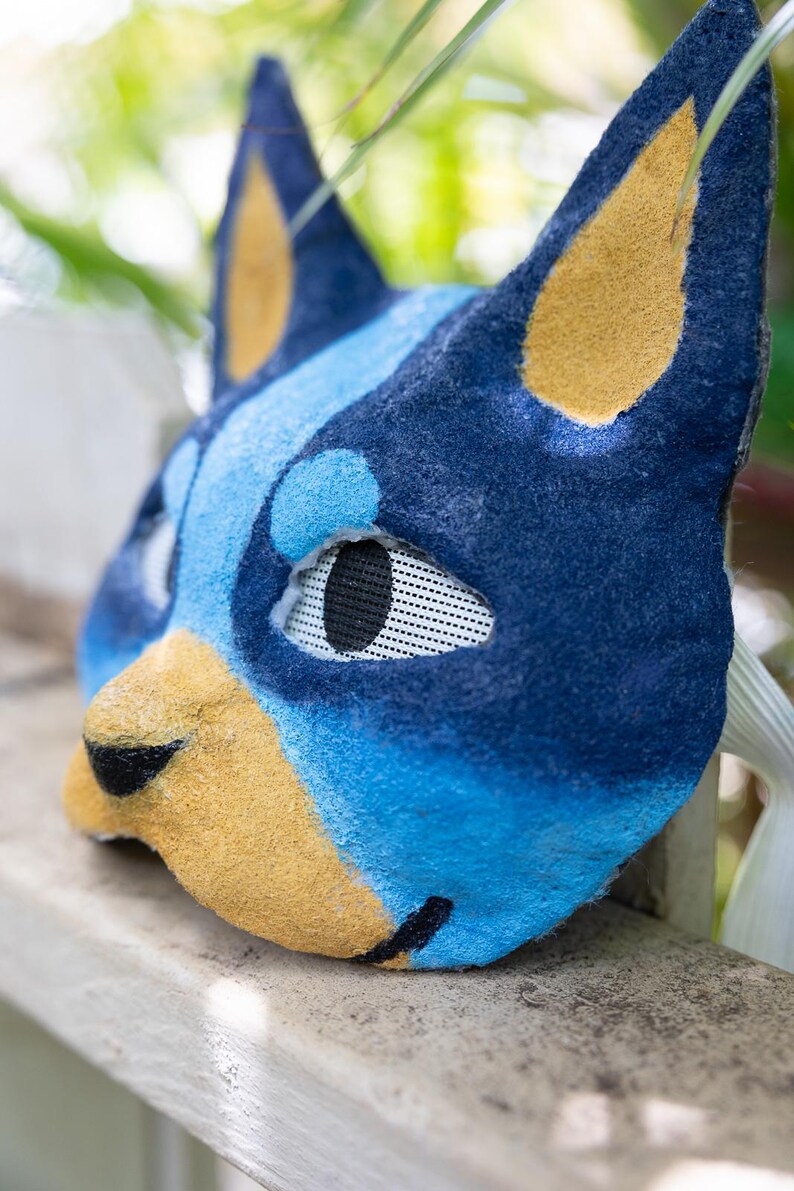 Bluey Therian Mask Cosplay Mask Cat Mask - Etsy