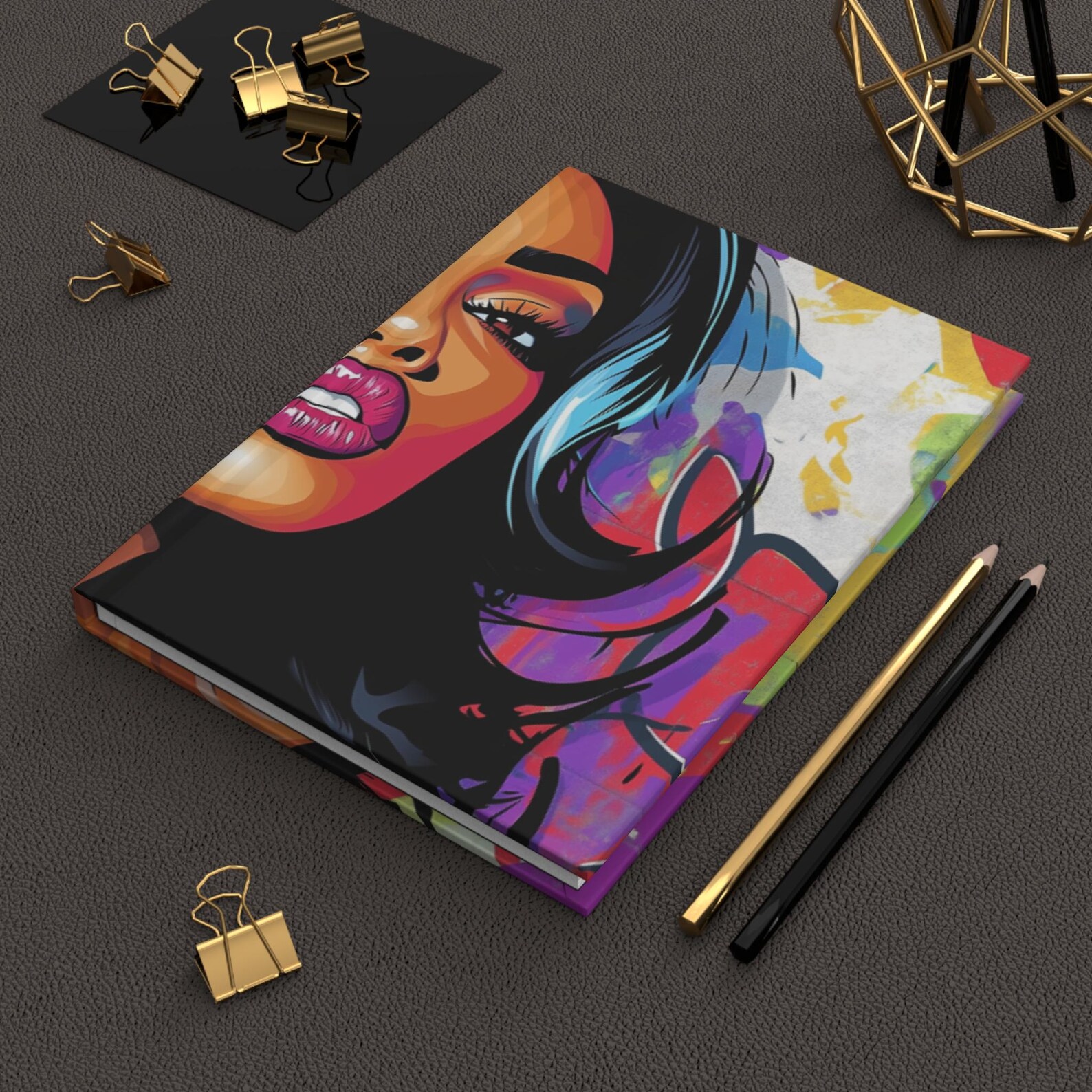Pop Art Notebook Urban Chic Pop Art Notebook Trendy Journal Woman Pop ...