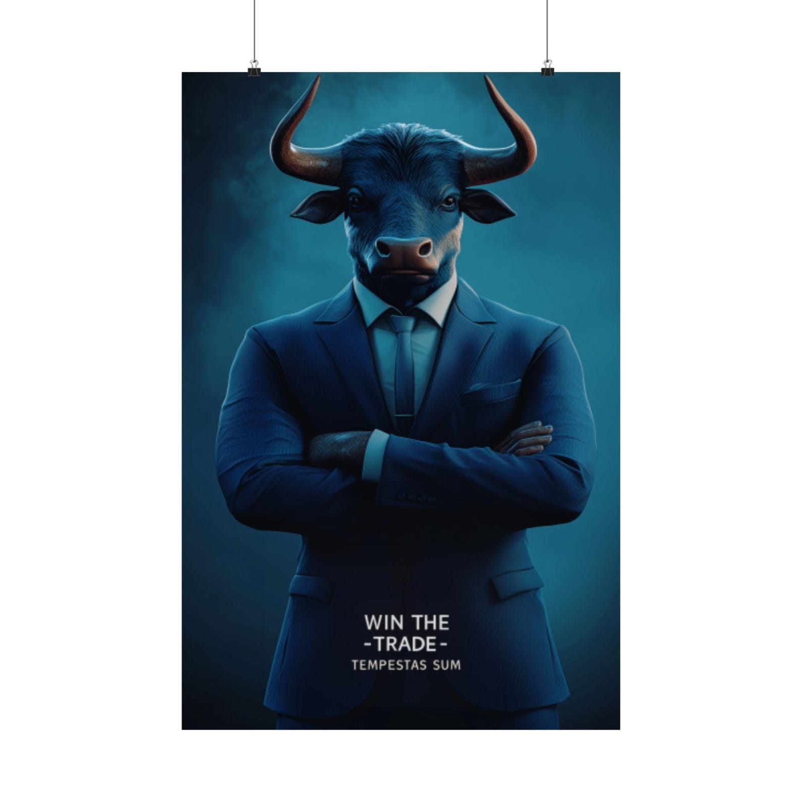 Day Trading Poster Day Trader Matte Poster Urban Modern Poster, Bull ...