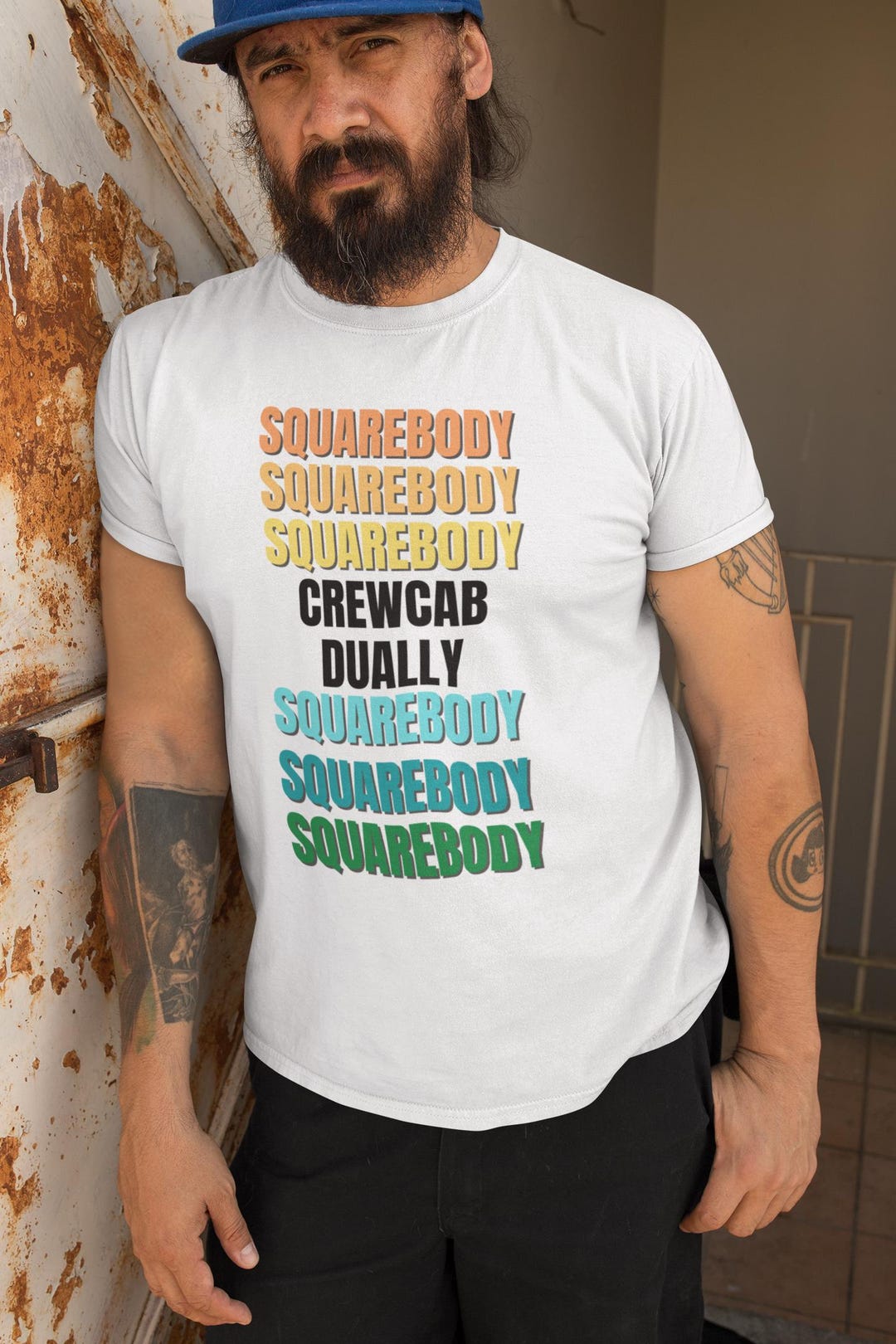 Squarebody Crewcab Dually Unisex T-shirt, Vintage Truck Lover Gift ...