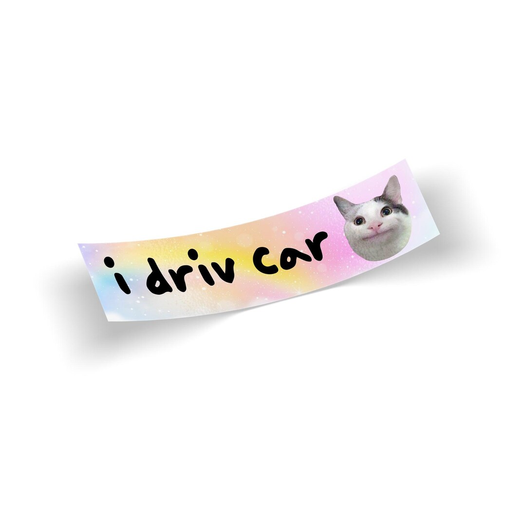 I Driv Car, Bumper Sticker, Funny, Car Sticker, Trendy, Car Decal ...