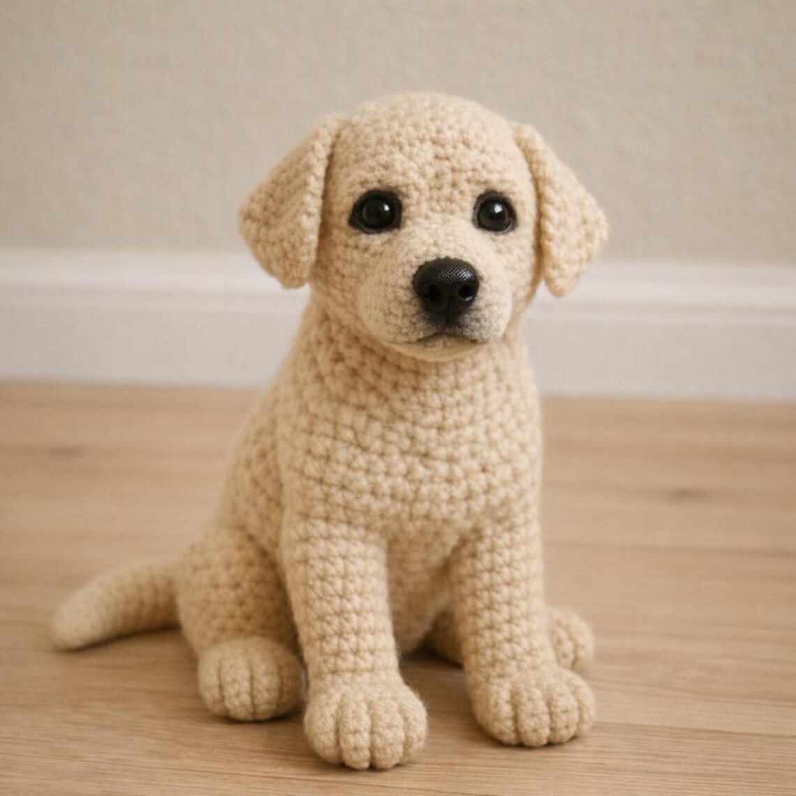 Handmade Labrador Crochet Dog Plush • Amigurumi Labrador Retriever Toy ...