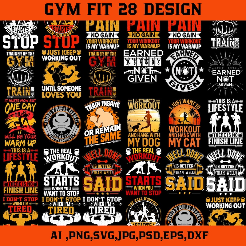 Workout Svg Files - Etsy