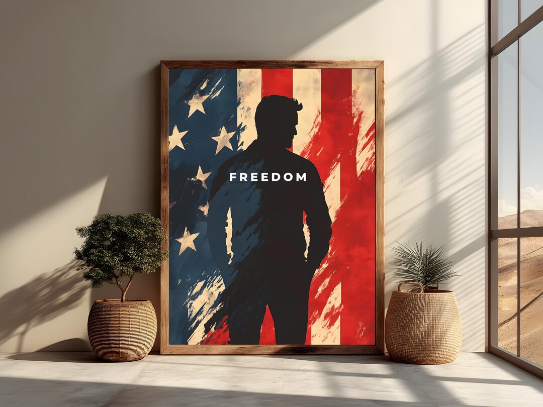 Charlie Kirk Inspired Freedom Poster | Conservative Speaker Inspired ...