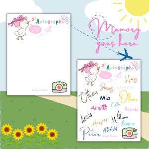 Printable Autograph Page Class Signature Yearbook End of Year 2025 ...