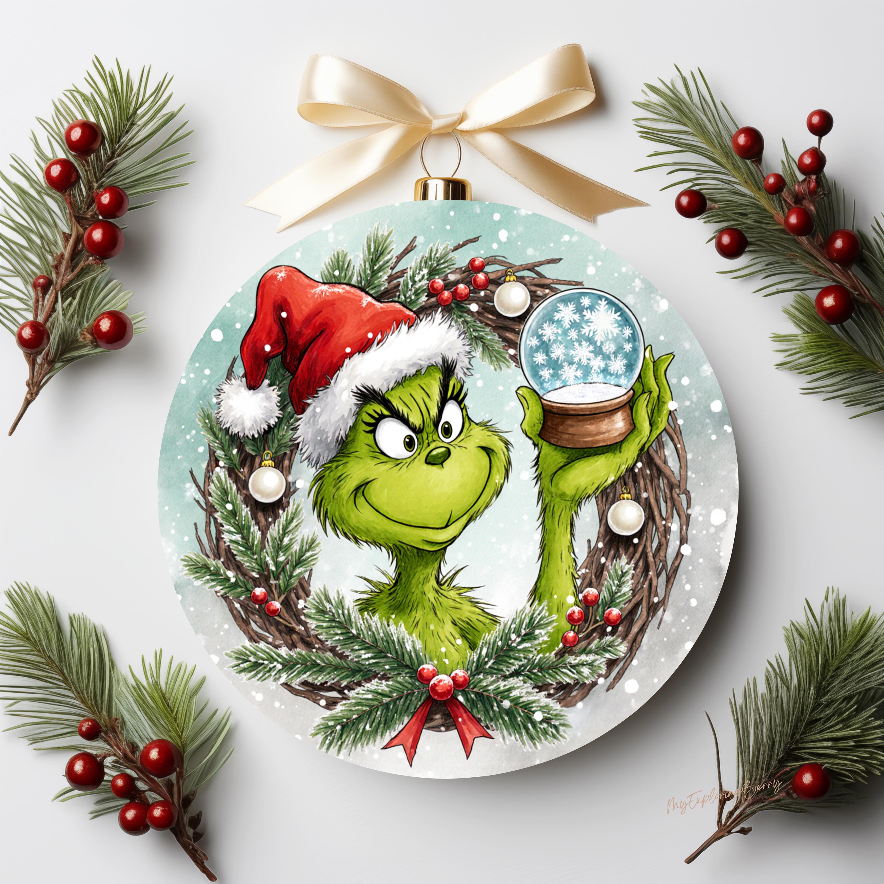 Christmas Round Ornament PNG, Circle Coaster Clipart, Whimsical ...