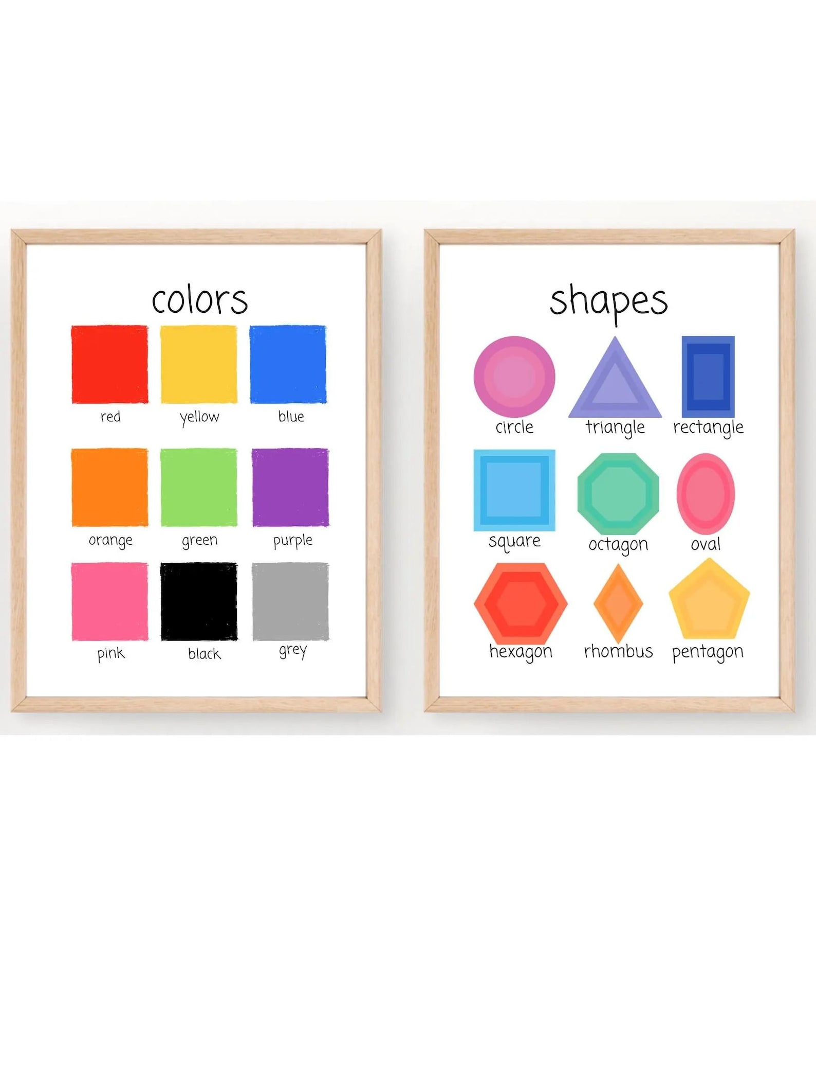 Educational Wall Art Print Bundle: Homeschool & Classroom Decor ...
