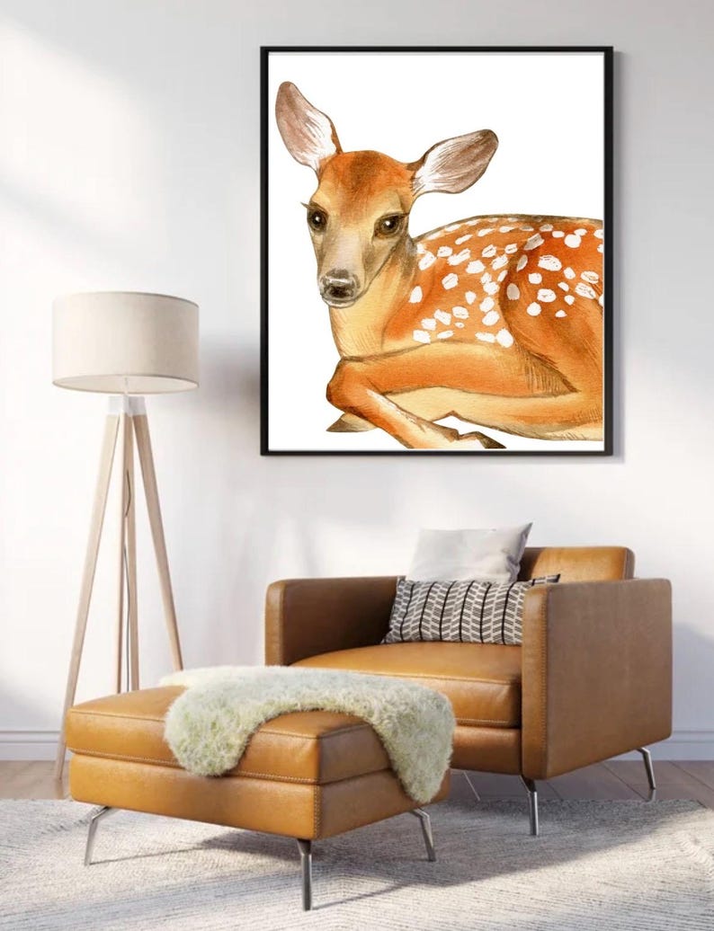 Fawn | Printable Artwork | Digital Download | Home Decor | Wall Decor ...