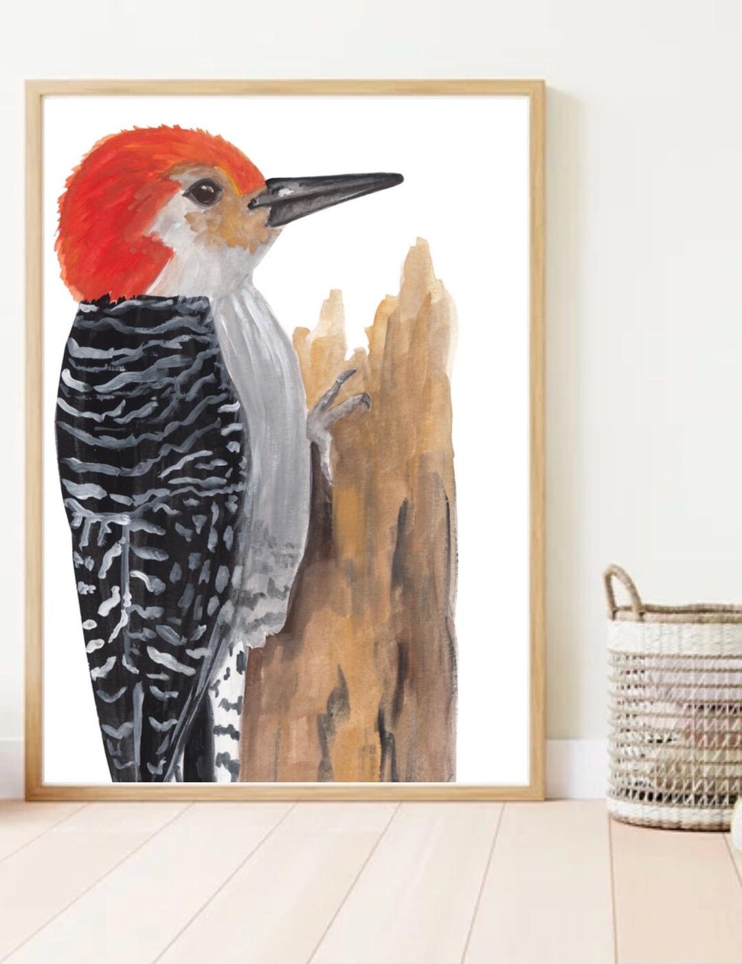 Bird Woodpecker Art Print | Wall Decor | Home Decor | Printable Art ...