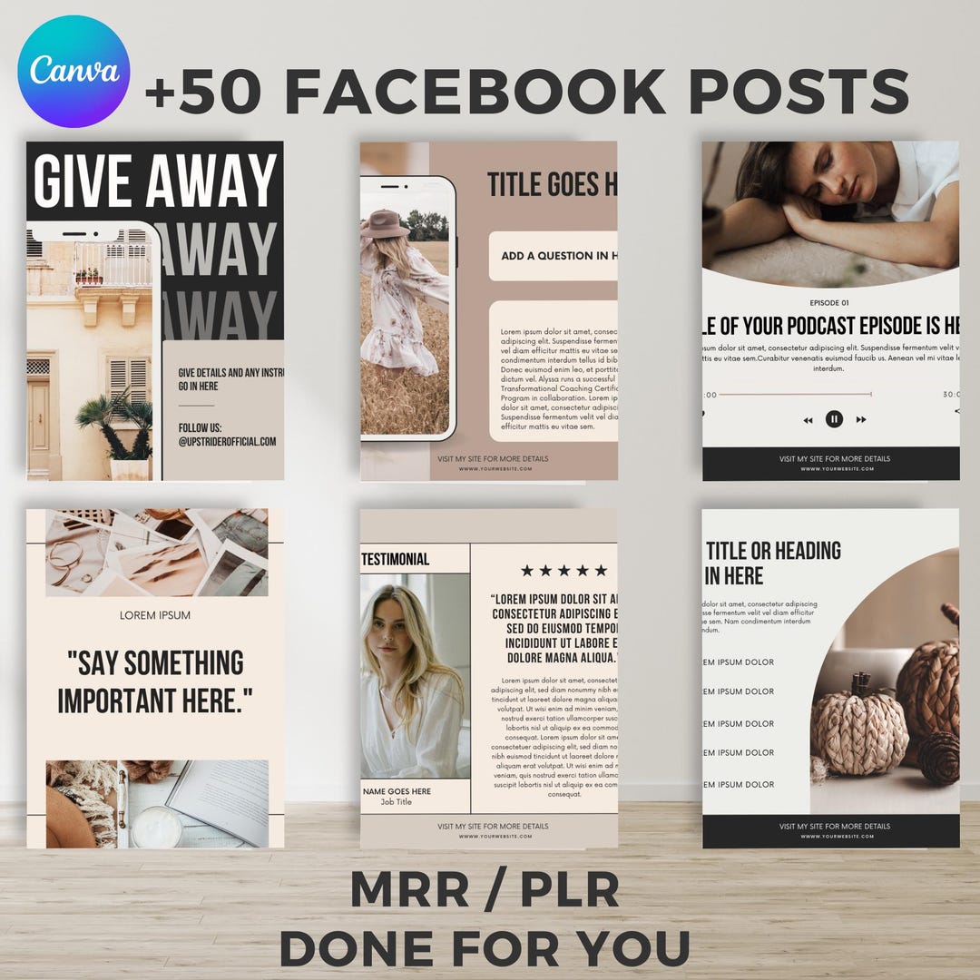 Canva Facebook Post Templates, Done for Your Social Media Templates ...