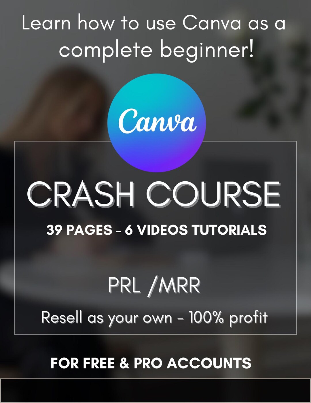 Canva Crash Course for Beginners With Resell Rights, Products MRR and ...