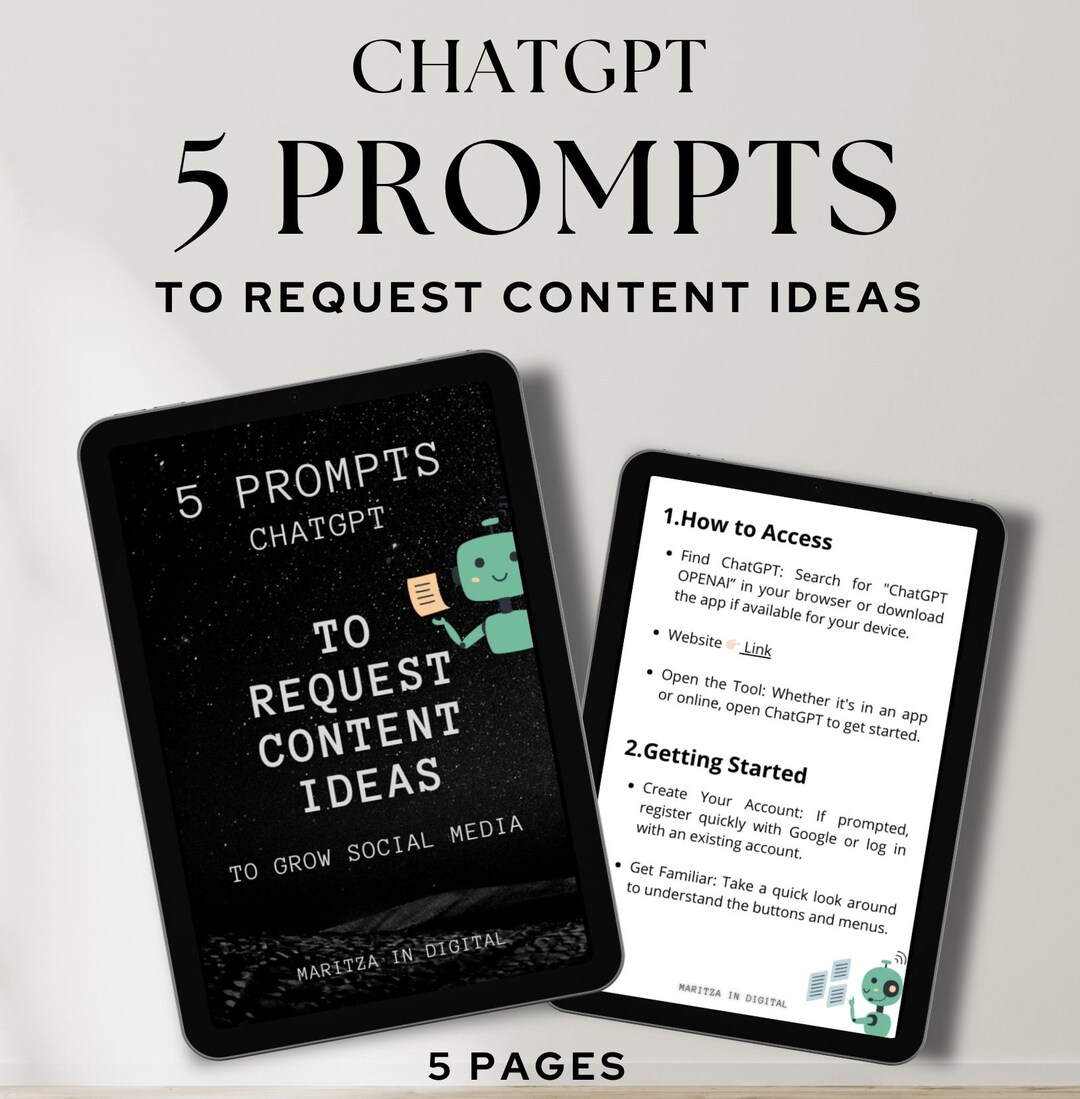 5 Chatgpt Prompt: Request Content Ideas Social Media, Instagram Growth ...