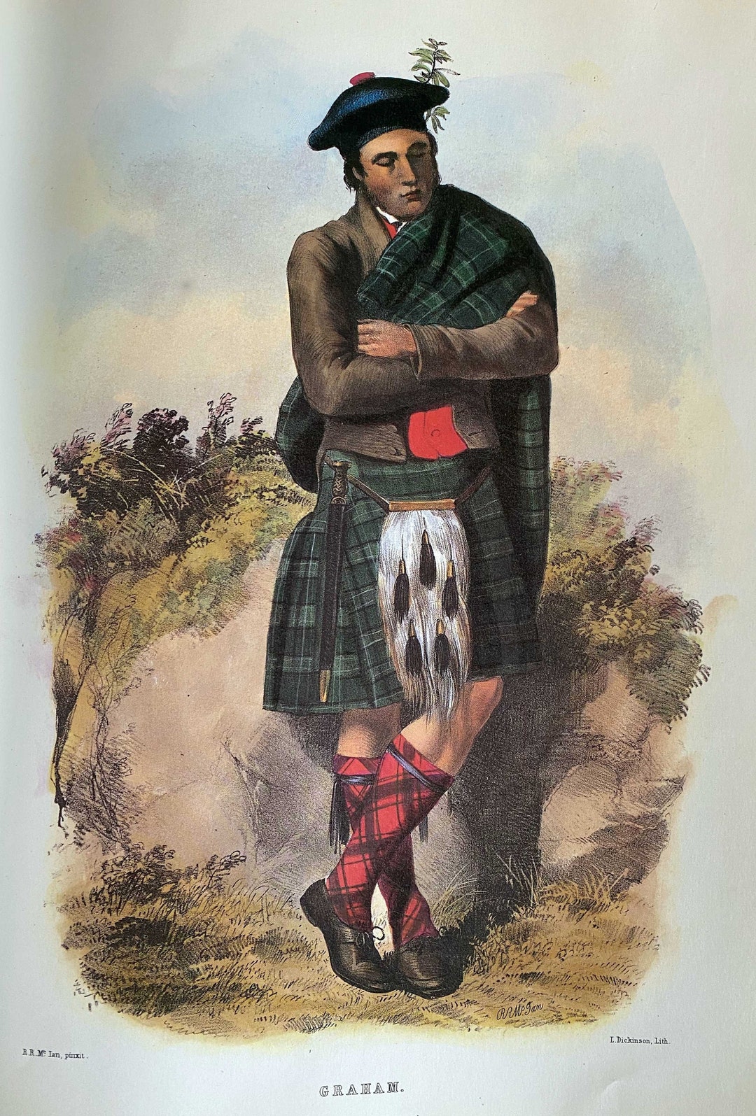 Clan Graham Print Scottish Clan Kilt Coat of Arms - Etsy